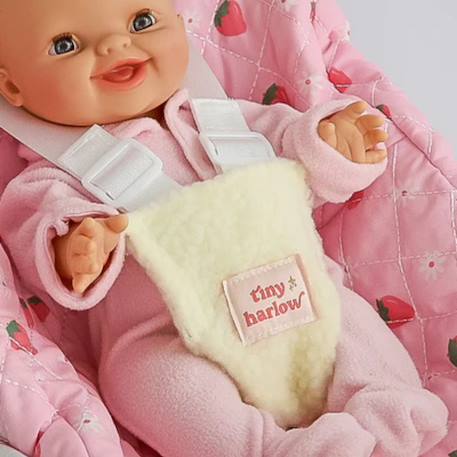 Siège-auto pour poupée fraise rose, vert - Tiny Harlow