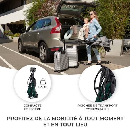 Poussette canne - Compacte, pliable et légère pour bébé sur vertbaudet.fr